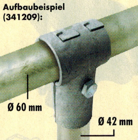 T-Schellen verzinkt, mit 1 Schraube, Rohrschellen Klemmschellen ...